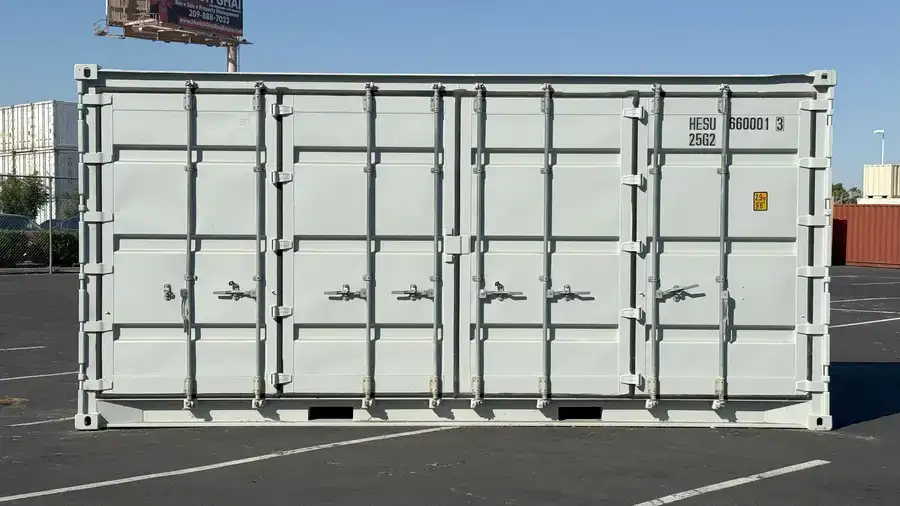 20ft High Cube Side/ Door Shipping Container – containervaultco.com