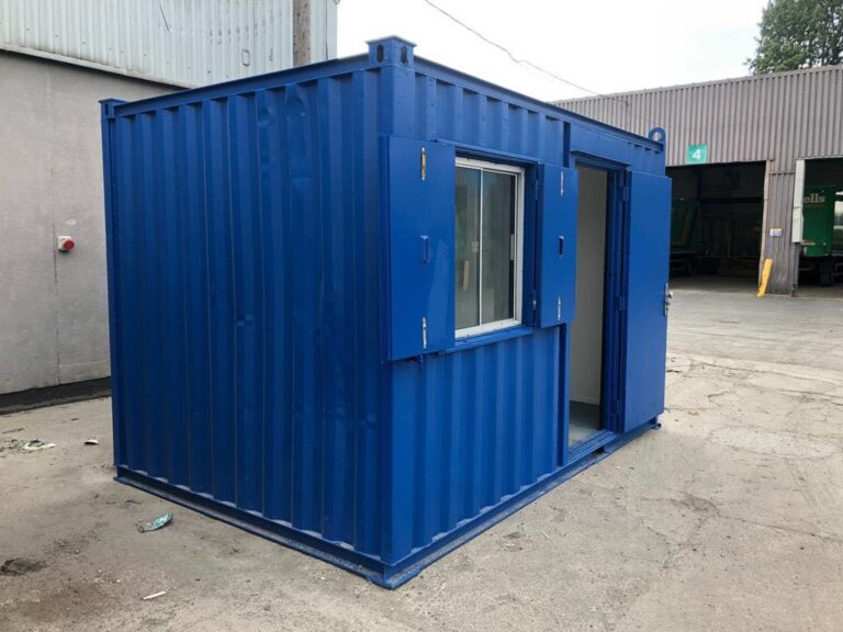 10ft Ground Level Office Container – containervaultco.com